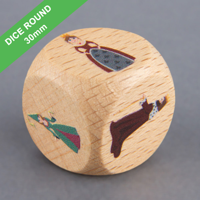 Custom D6 30mm Wooden Dice