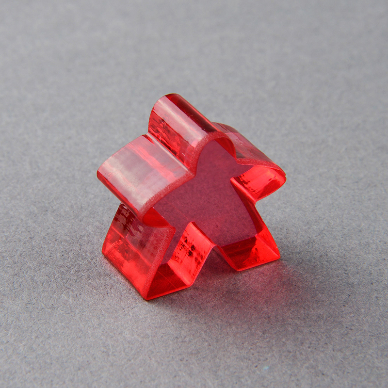 Acrylic Meeple 12x12x10mm Red