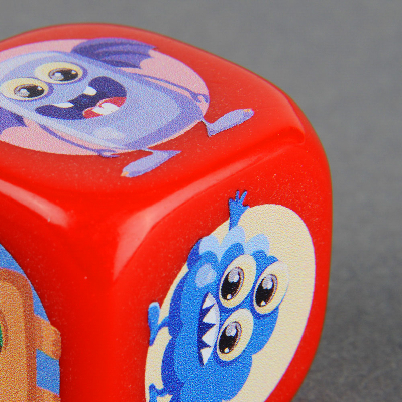 Custom Round Corner Red Dice 16mm