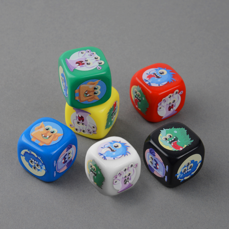 Custom Rounded Corner Blue Dice 16mm
