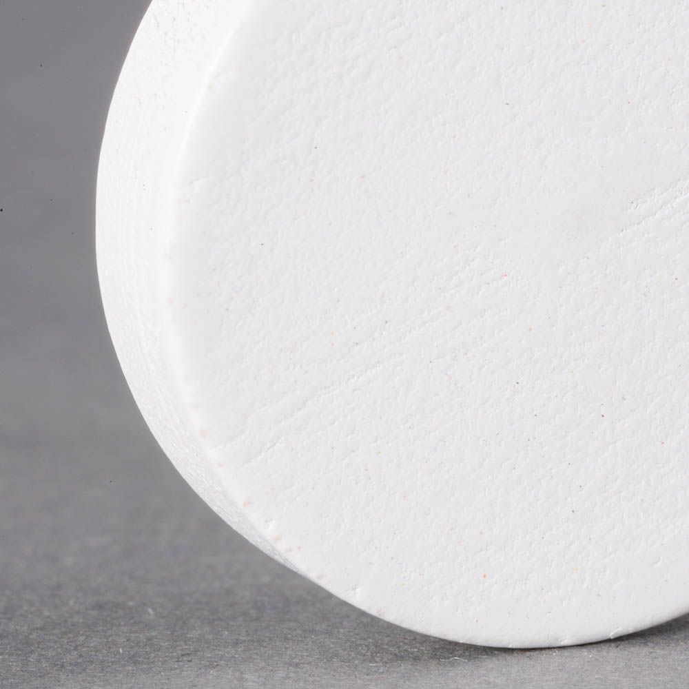 25X25X6mm Wooden Disc White