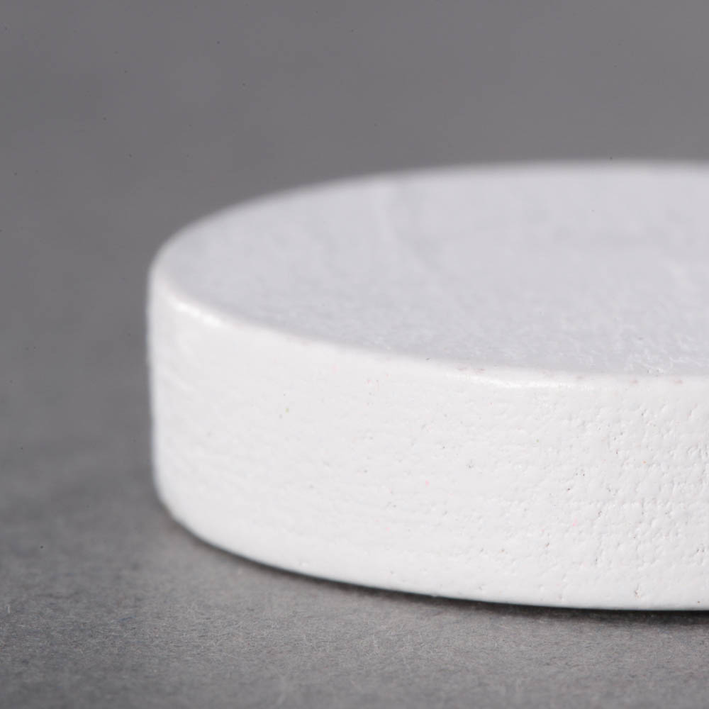 25X25X6mm Wooden Disc White