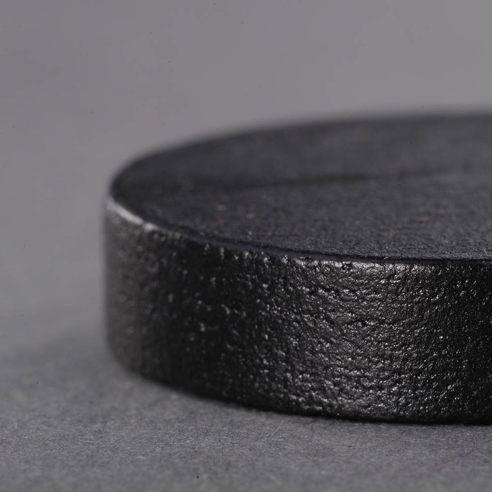 25X25X6mm Wooden Disc Black