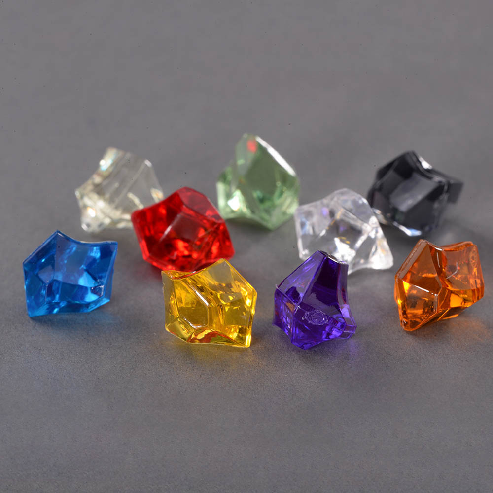 14mm Plastic Crystal Plastic Pawn Blue
