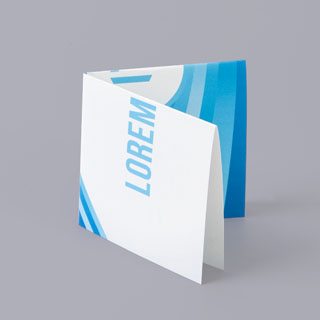 Cross Fold Booklet for 2.5 Square Inch cards