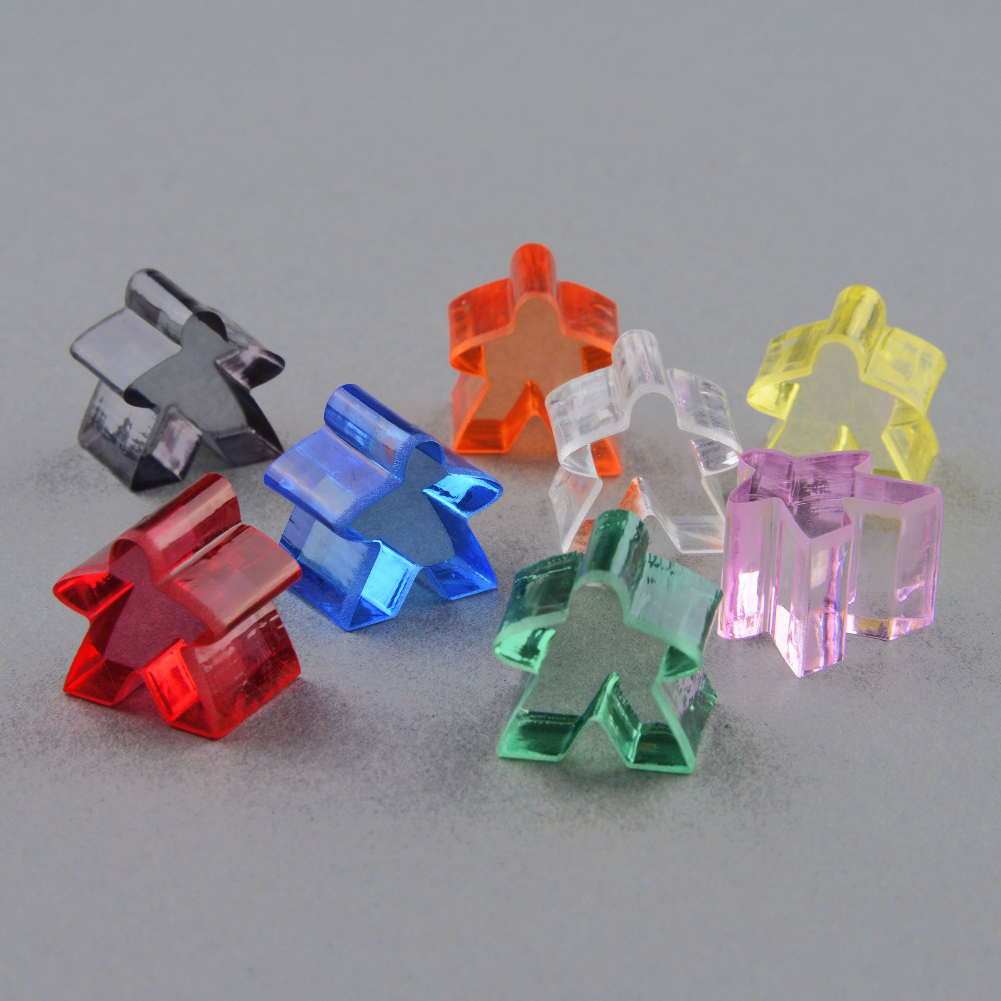 Acrylic Meeple 12x12x10mm Transparent