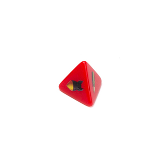 D4 Polyhedral Red Dice
