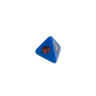 D4 Polyhedral Blue Dice