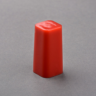 Square Column & Hollow Plastic Pawn Red