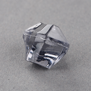 14mm Plastic Crystal Plastic Pawn Black