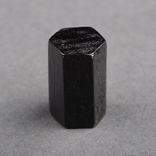 15mm Wooden Hexagonal Cylinder Black
