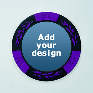 Custom Two Tone Purple Casino Chip