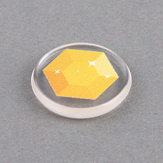 18mm Custom Crystal Plastic Token Transparent